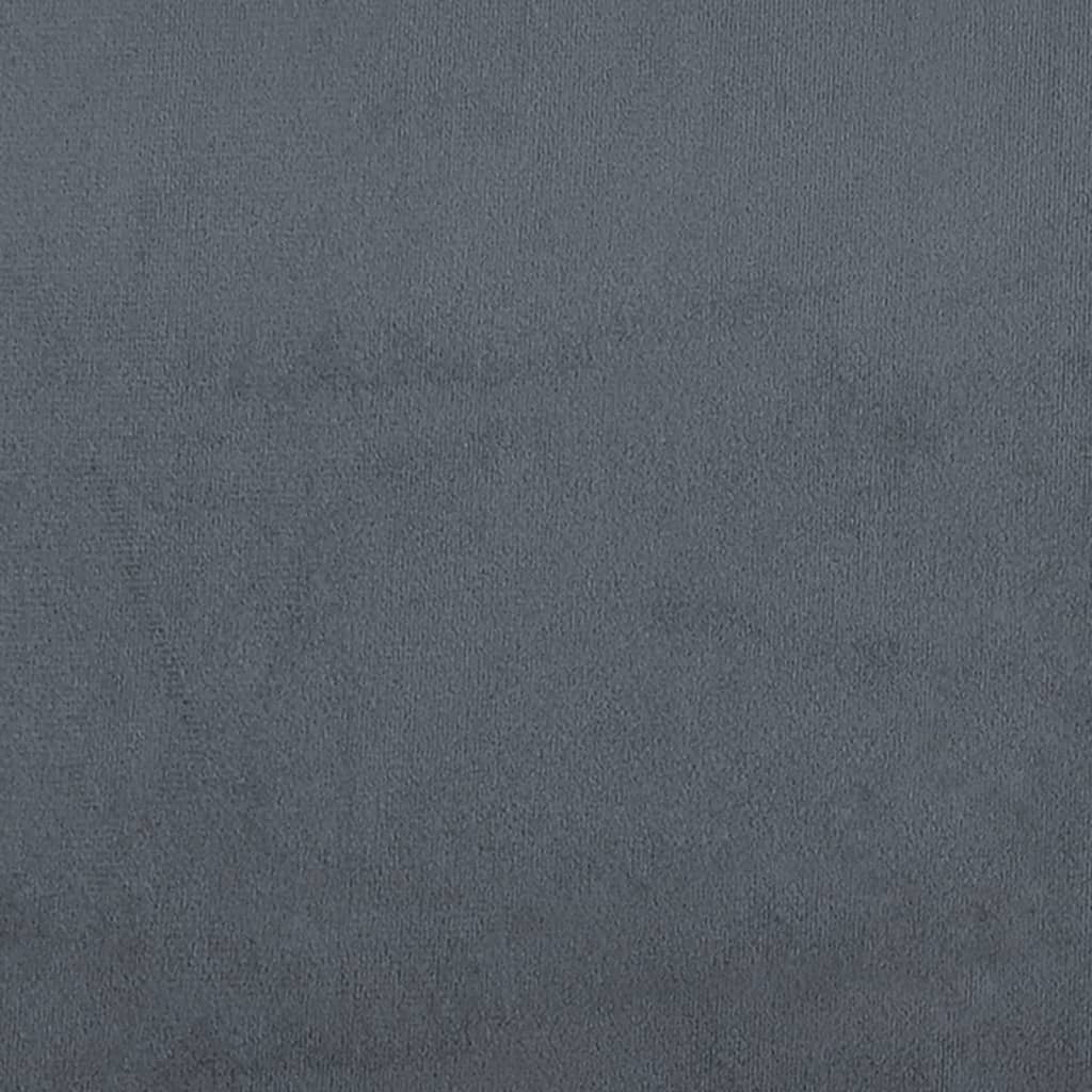 vidaXL Bed Frame with Headboard Dark Gray 59.8 x79.9 Queen Velvet, 87 ...