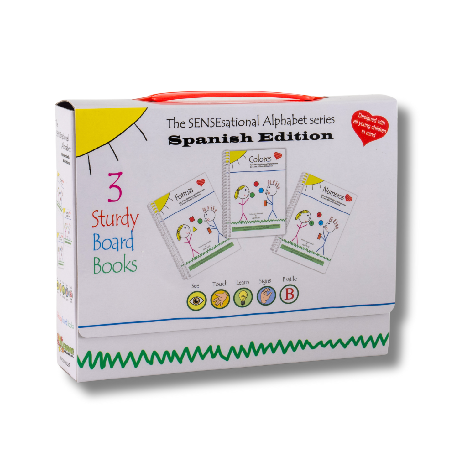 Colors, Shapes, and Numbers 3-Pack Case + ASL, Braille + Therapy ...
