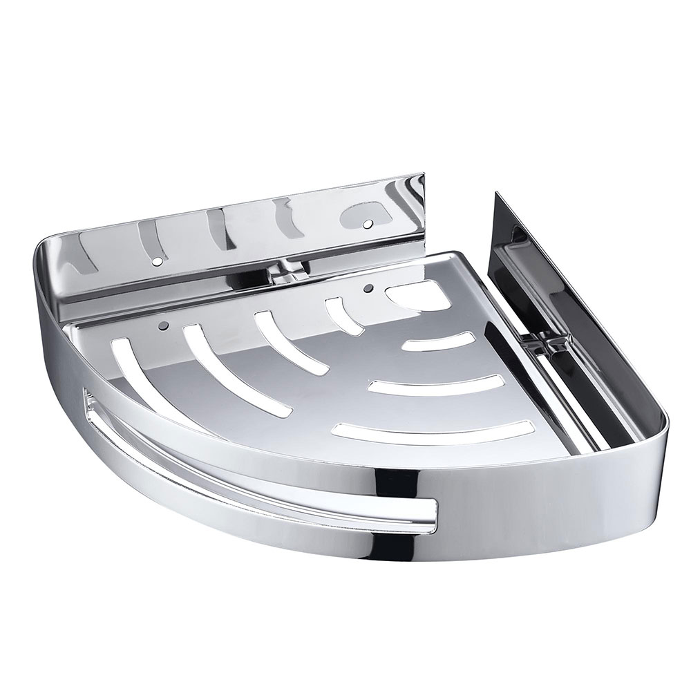Aquaterior 1 Tier Triangle Corner Shelf Shower Caddy Stainless Steel Bathroom 1 Pack Foods Co